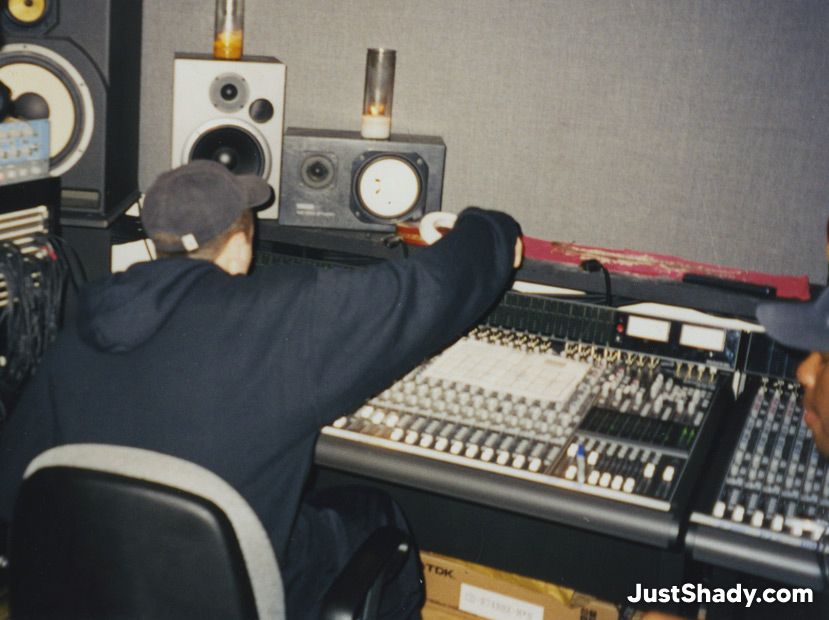 Eminem In Studio Recording